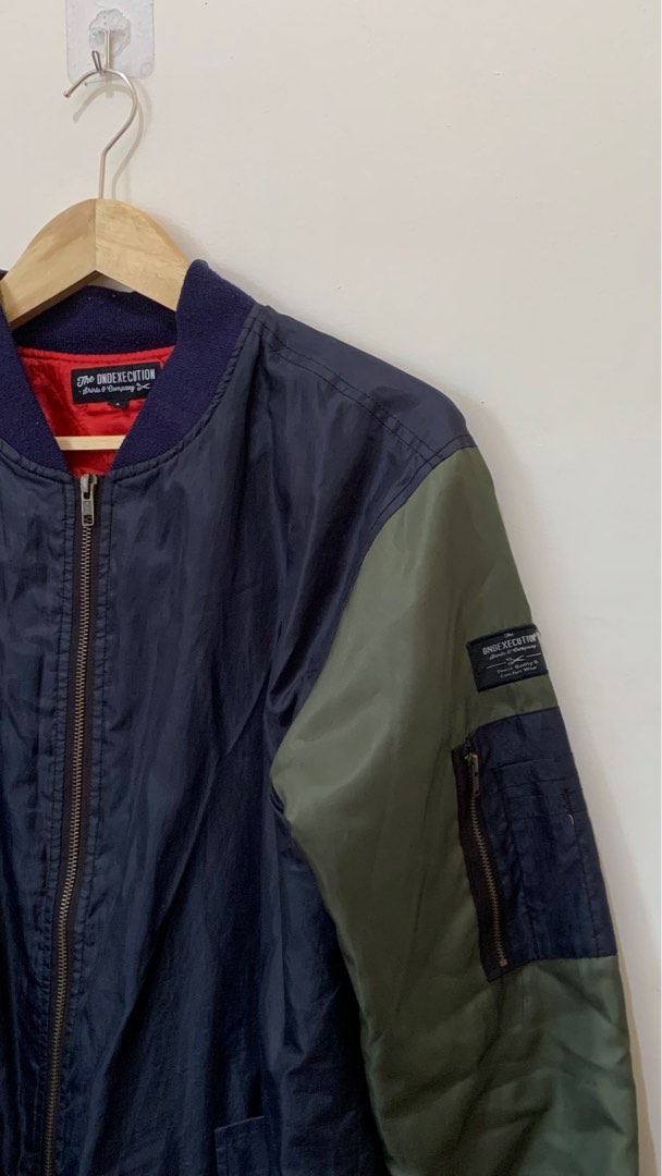 bomber jaket jacket navy blue biru dongker pria sage green green army ...
