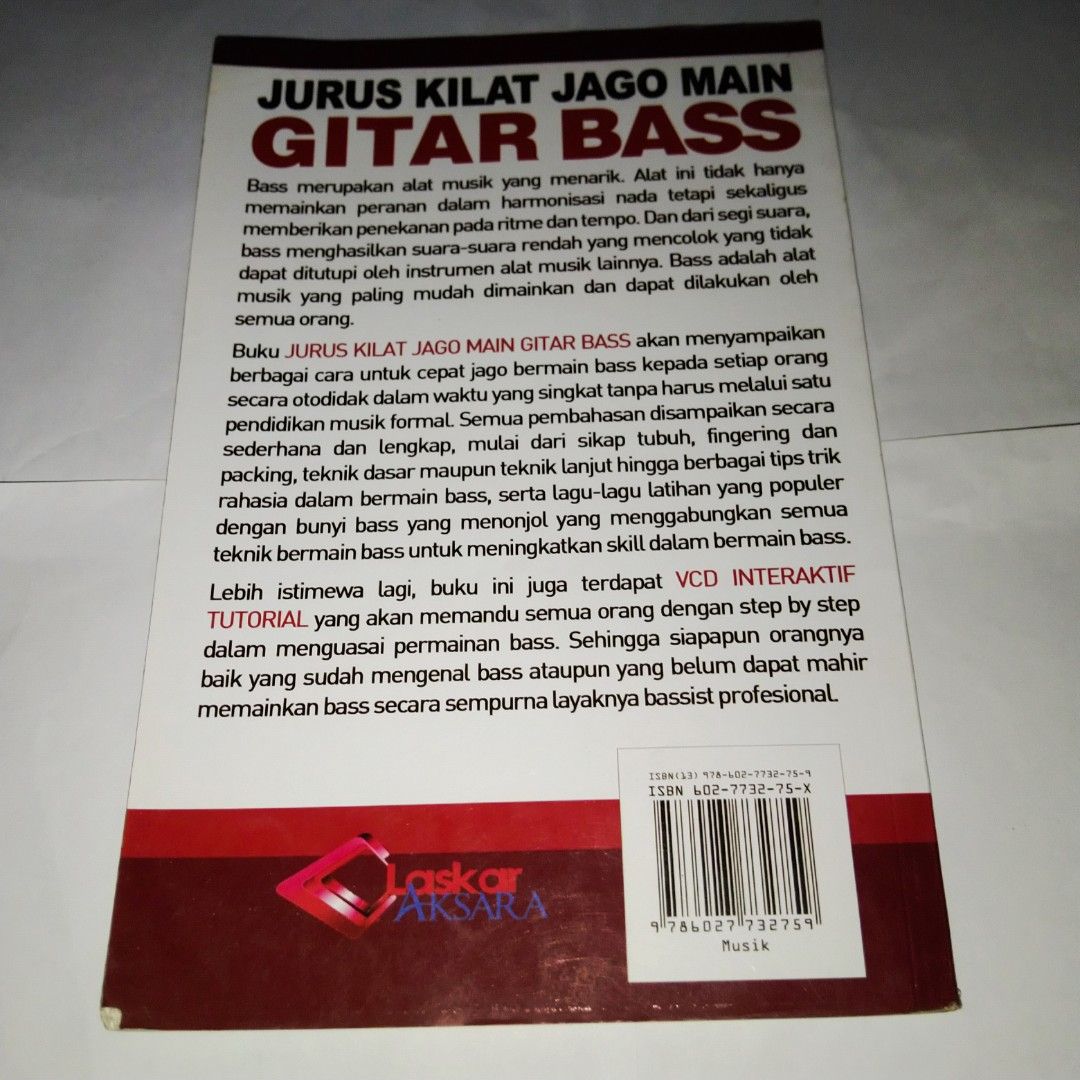 Buku Jurus Kilat Jago Main Gitar Bass Secara otodidak -Tanpa VCD ...