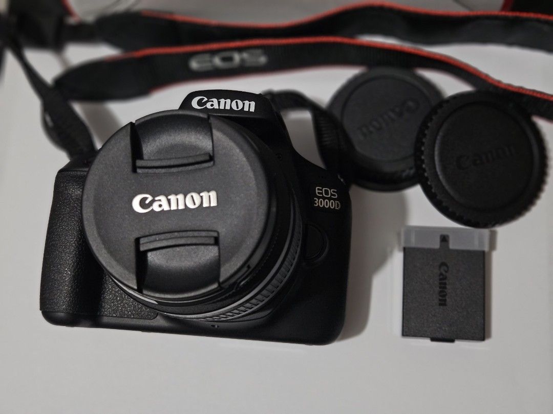Canon 3000D Complete Kit Lens w/ Warranty, Box, and Accessories ...