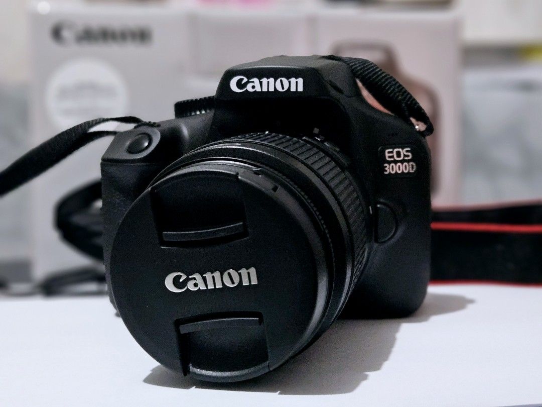 Canon 3000D Complete Kit Lens w/ Warranty, Box, and Accessories ...