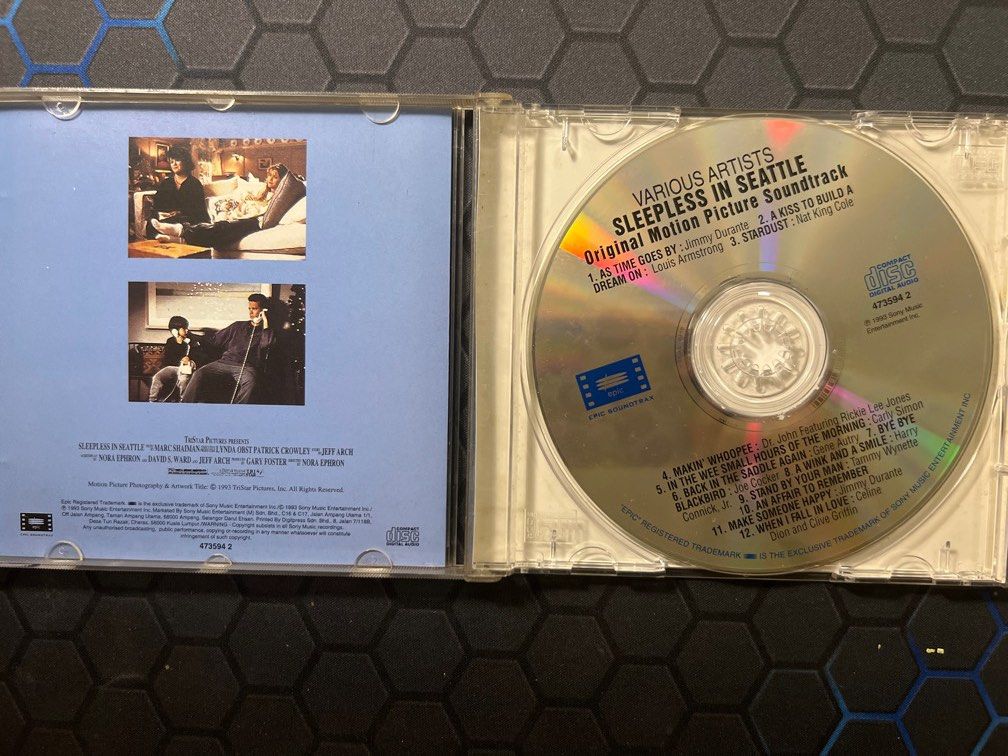 CD SLEEPLESS IN SEATTLE, Hobbies & Toys, Music & Media, CDs & DVDs on ...
