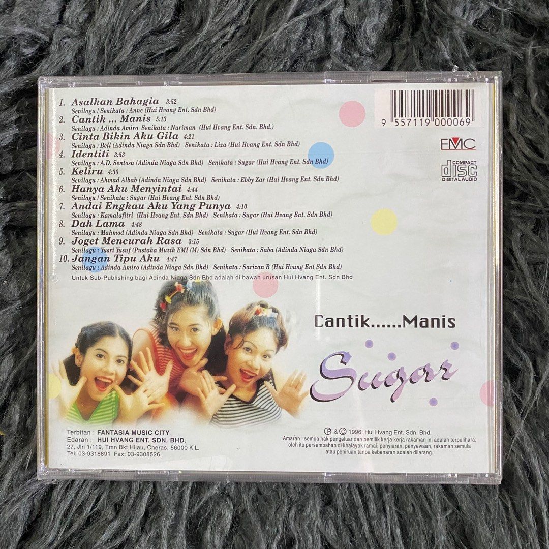 CD SUGAR Cantik Manis, Hobbies & Toys, Music & Media, CDs & DVDs on Carousell