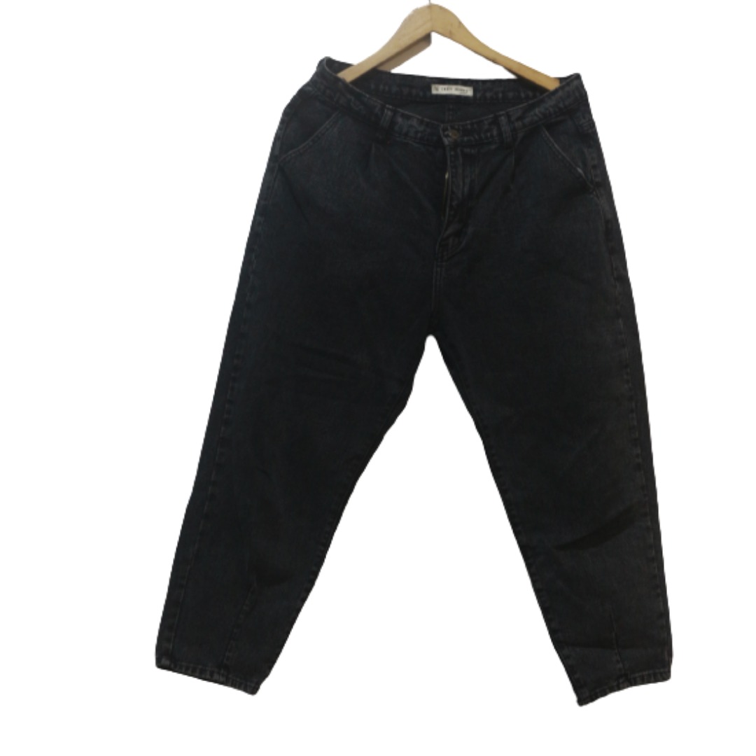 Celana Jeans Hitam C-Key - Black Denim Pants - Baggy Pants , Fesyen ...