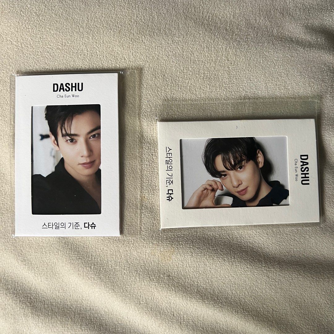 Cha Eun Woo Dashu photocard set~, Hobbies & Toys, Memorabilia & Collectibles, K-Wave on Carousell