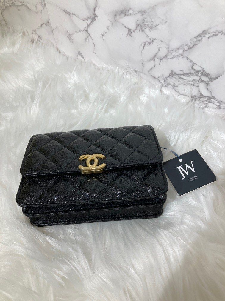Chanel Small Wallet on Chain, Luxury, Bags & Wallets on Carousell