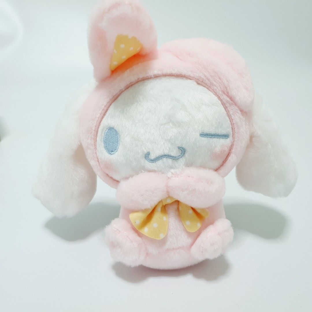 Cinnamoroll Pink Bunny Winking Plush Mascot Stuff Toy, Hobbies & Toys ...