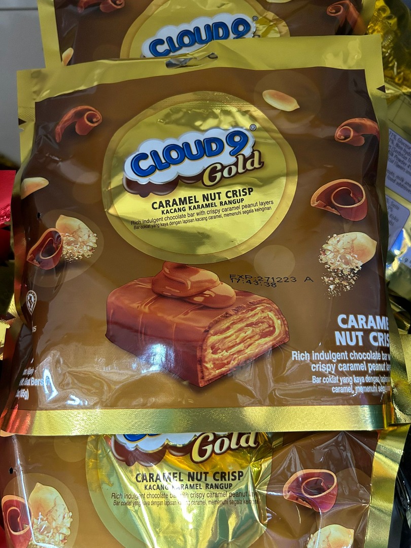 Cloud 9 Gold (Caramel Nut Crisp), Food & Drinks, Other Food & Drinks on Carousell