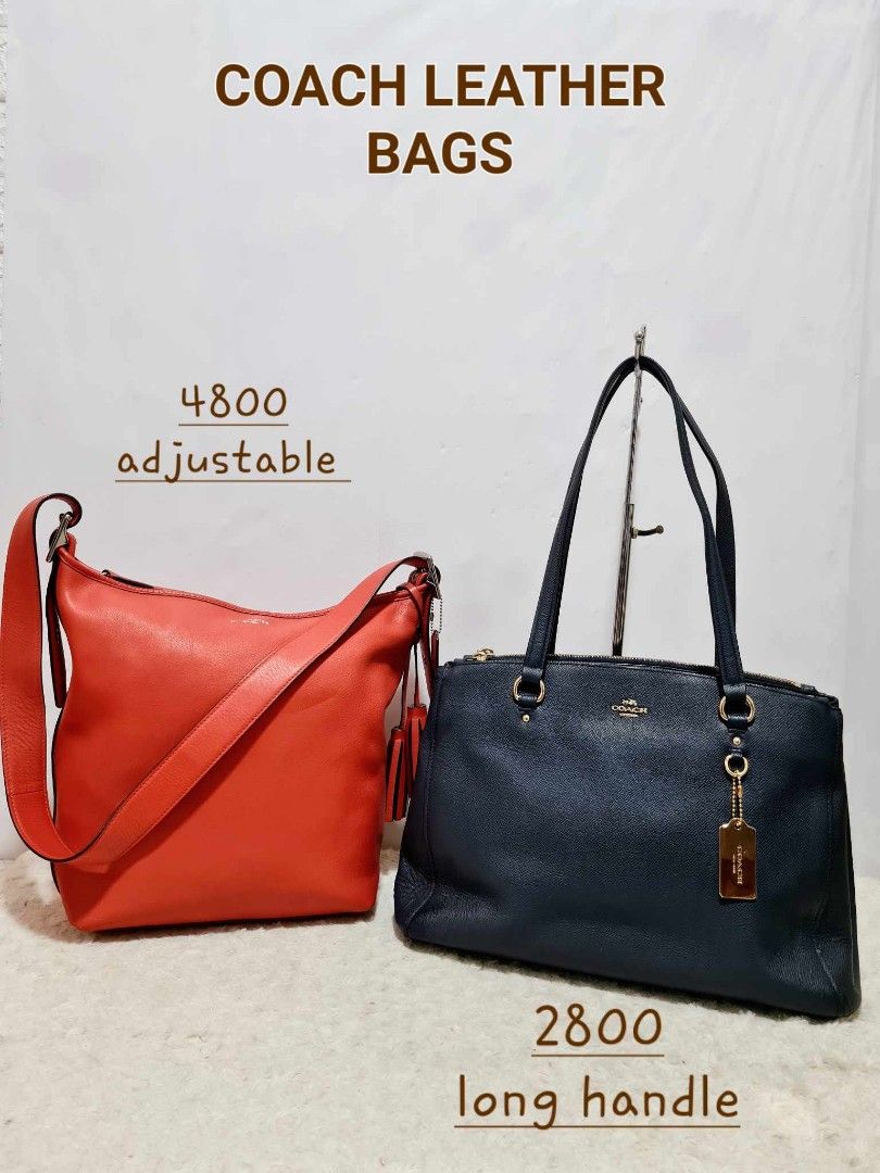 COACH LEATHER BAGS, Luxury, Bags & Wallets on Carousell