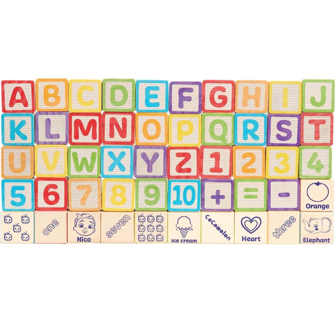 Cocomelon Wood ABC Block Set, Hobbies & Toys, Toys & Games on Carousell