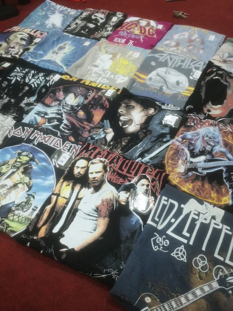 Combo Tshirt band bundle Metallica/led zeppelin/iron maiden /avenged ...