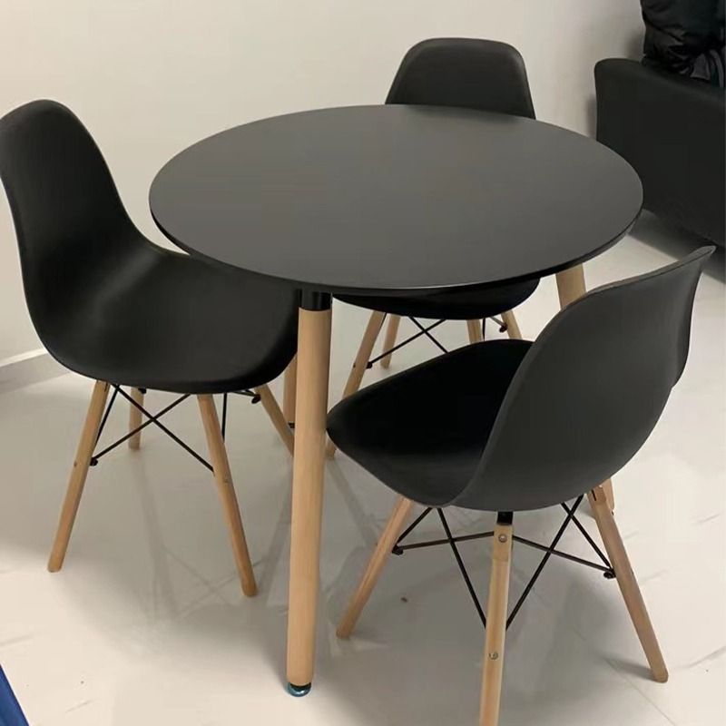 Creative family small round table reception table Simple casual dining ...