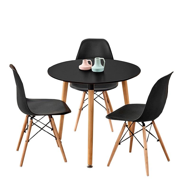 Creative family small round table reception table Simple casual dining ...