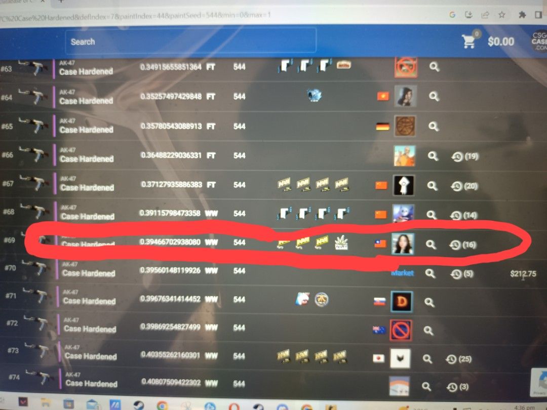 Csgo ak47 case hardened WW, Video Gaming, Gaming Accessories, In-Game Products on Carousell