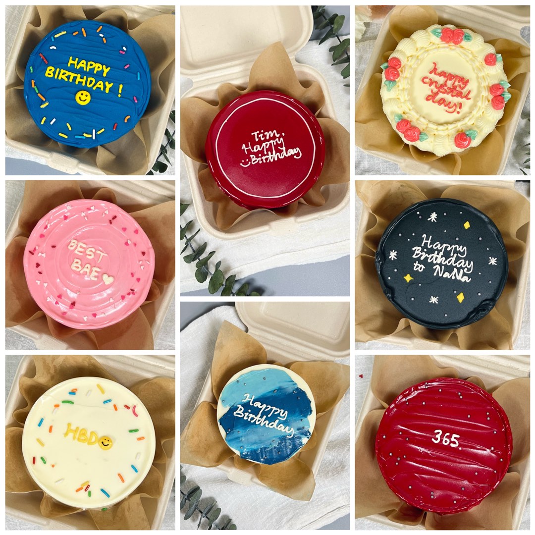 Custom Korean Basic Bento Cake, Food & Drinks, Homemade Bakes on Carousell