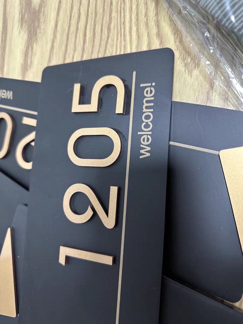 Customised Unit Sign Customised door sign/unit number signage ...