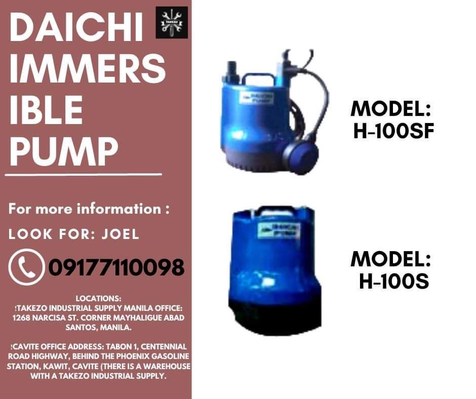 DAICHI IMMERSIBLE PUMP, Commercial & Industrial, Industrial Equipment on Carousell