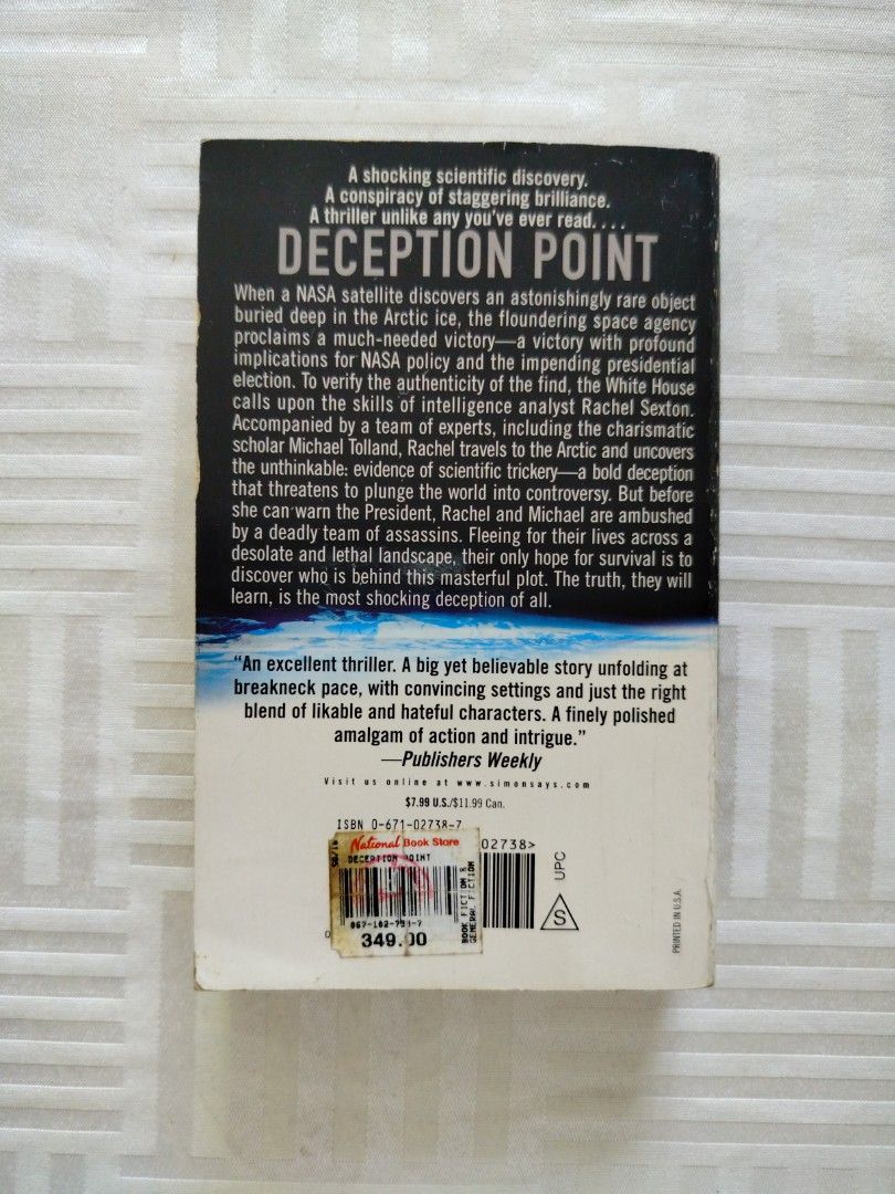Deception Point by Dan Brown on Carousell