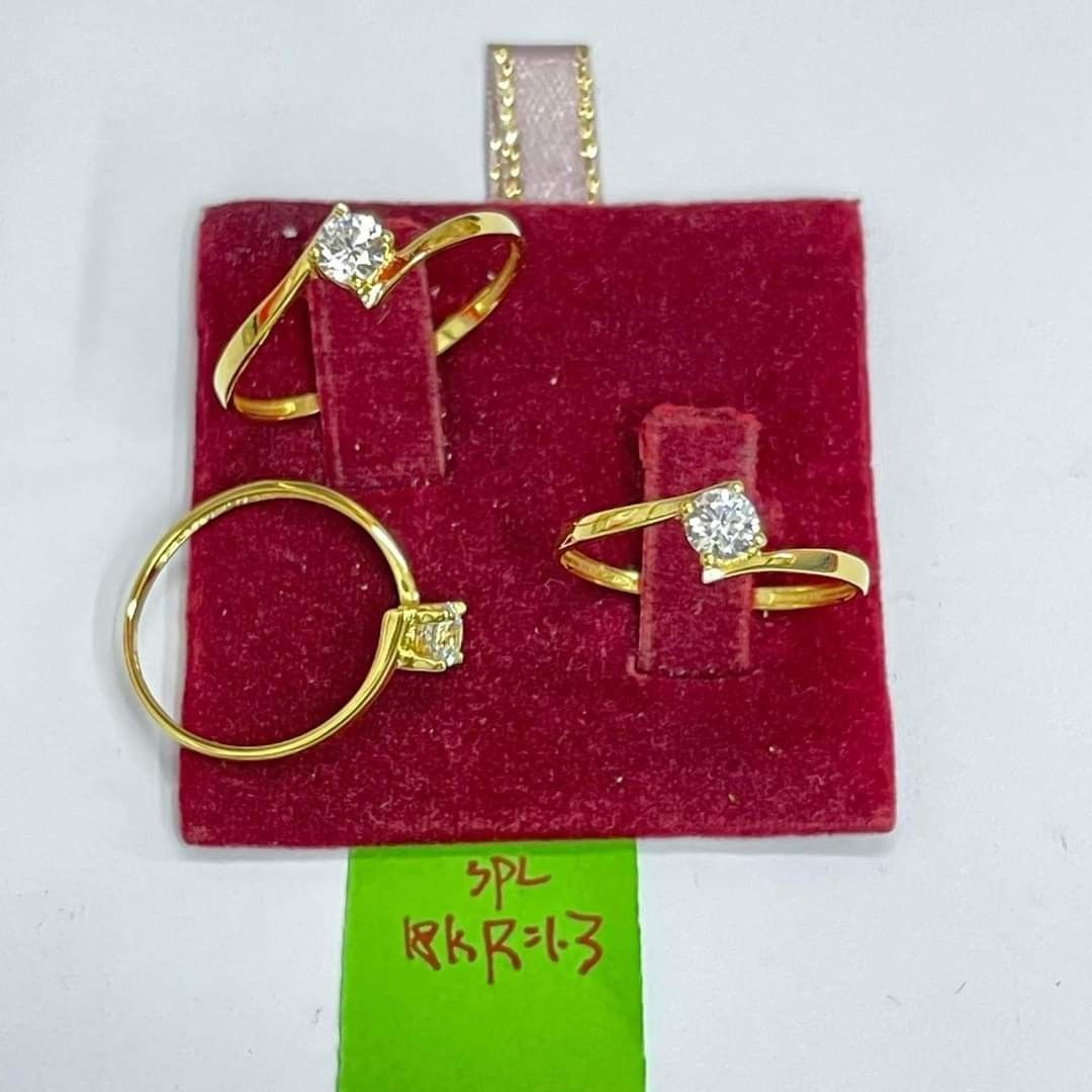 Diamond Ring Saudi gold on Carousell