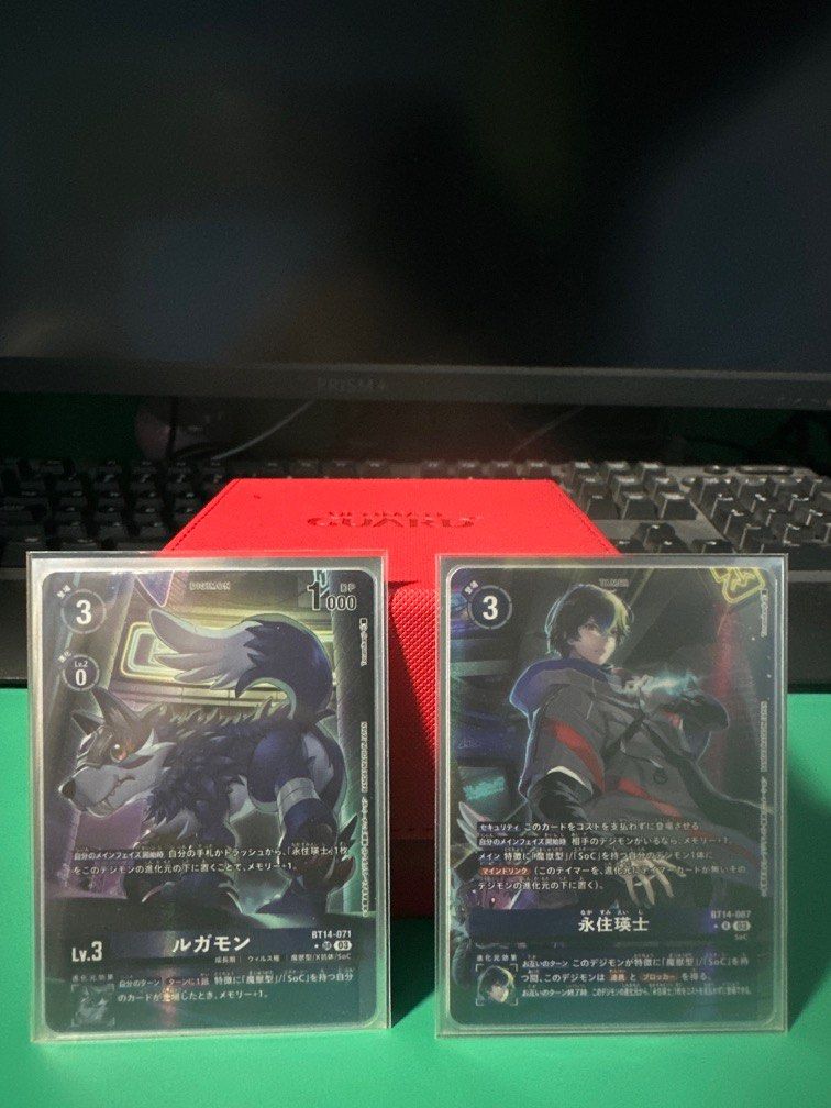 Digimon Card Game - BT-14 - Loogamon and Eiji Nagasumi AA, Hobbies ...
