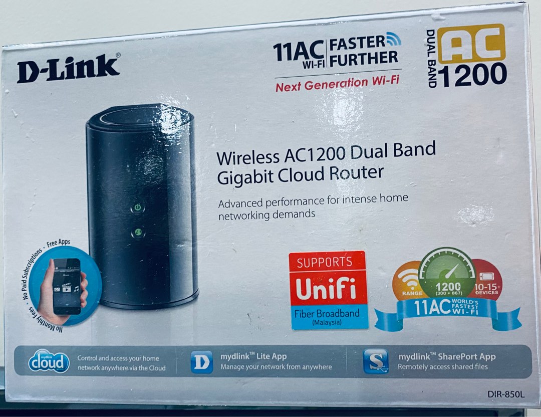 D-Link Wireless AC1200 Dual Band Gigabit Cloud Router, Computers & Tech ...