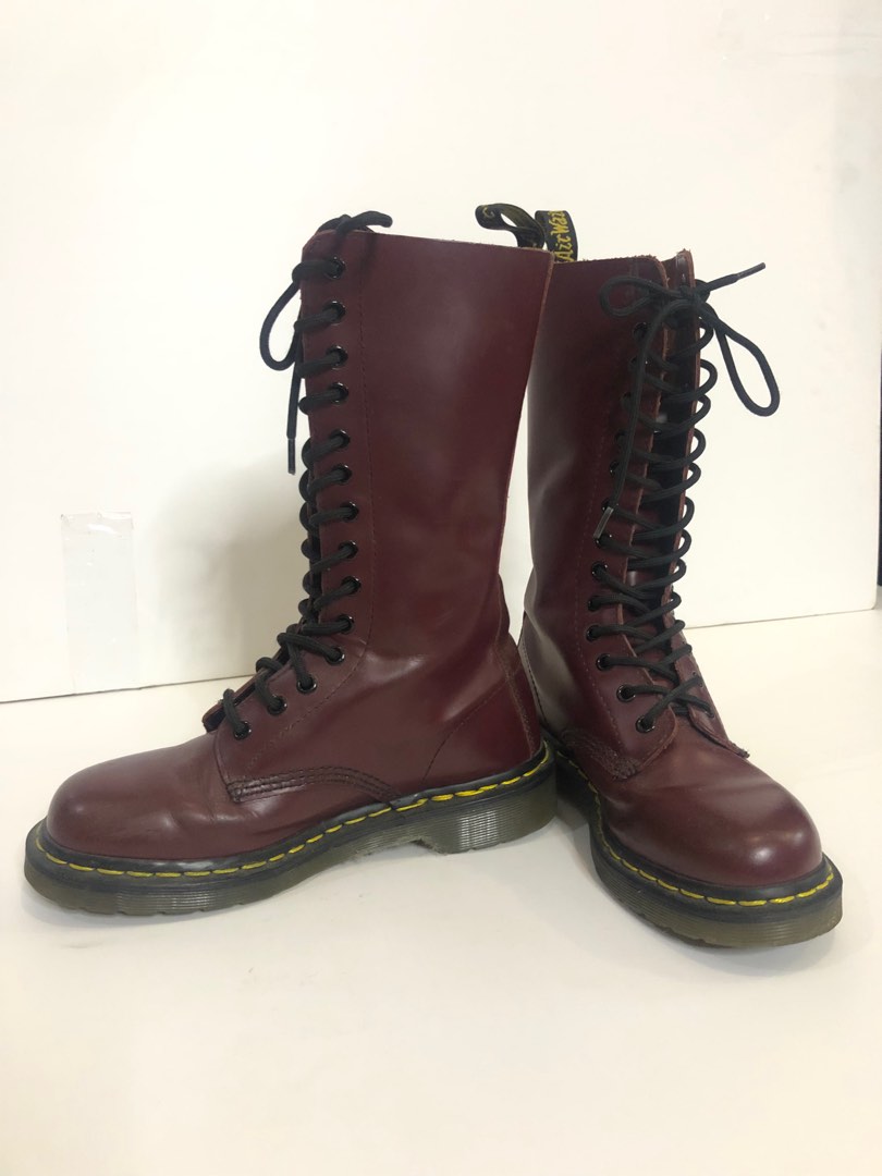 Doc Martens Cherry Red 1914 US7 Female, Women's Fashion, Footwear ...