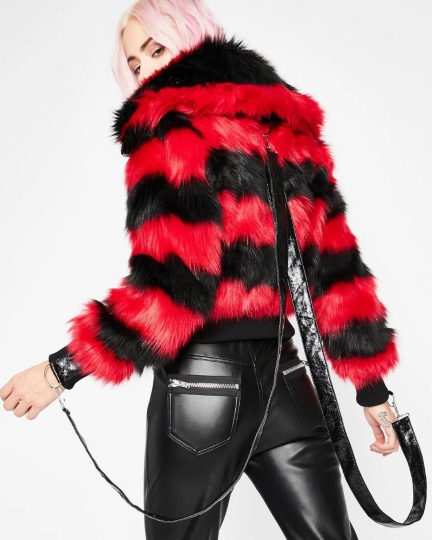 Dollskill Current Mood Faux Fur Jacket, Women's Fashion, Coats, Jackets ...