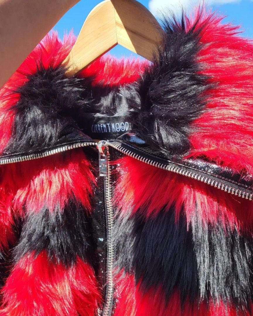 Dollskill Current Mood Faux Fur Jacket, Women's Fashion, Coats, Jackets ...