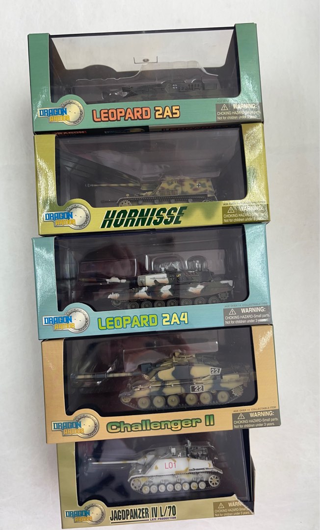 Dragon Armor 威龍 坦克車 5架 Leopard 2A5 / Hornisse / leopard 2A4 ...