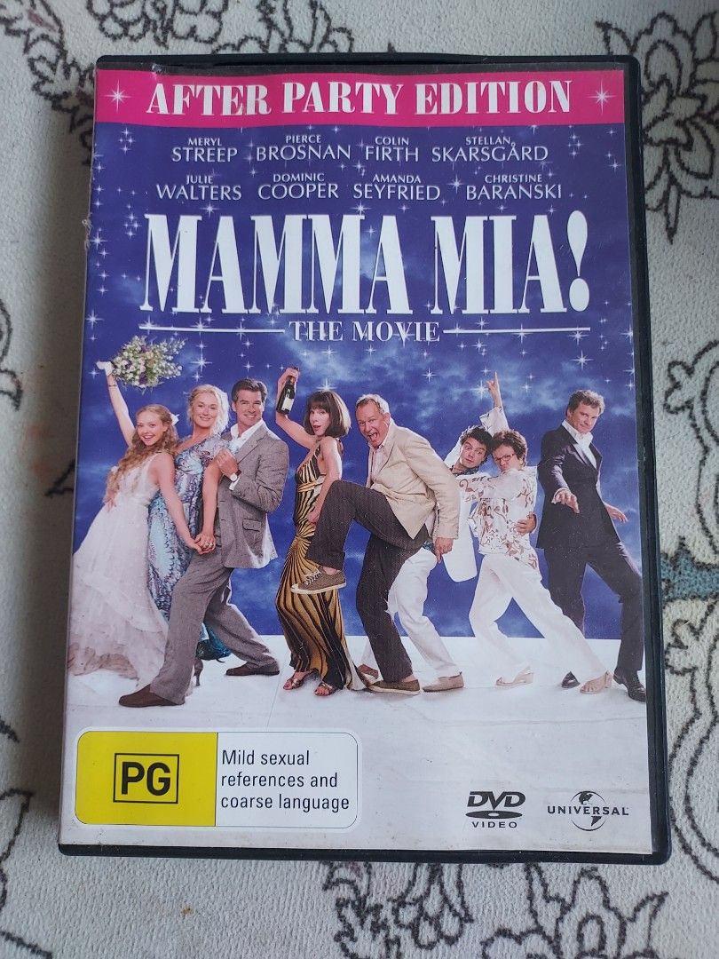 DVD Mamma Mia!, Hobbies & Toys, Music & Media, CDs & DVDs on Carousell