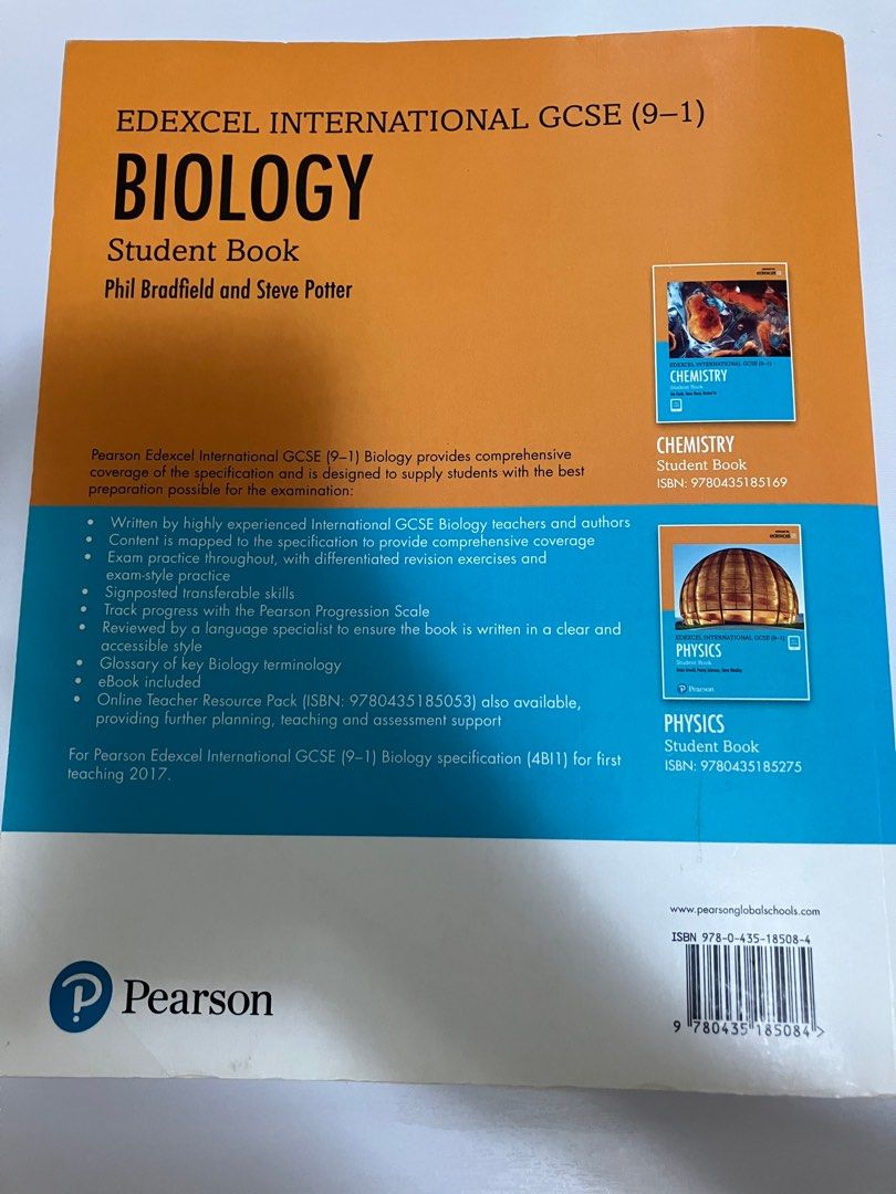 Edexcel igcse biology textbook, 興趣及遊戲, 書本 & 文具, 教科書 - Carousell