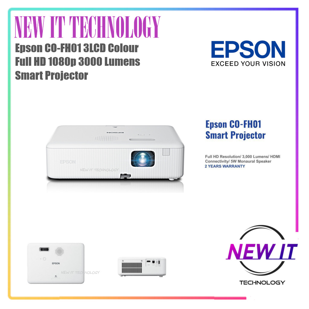 Epson CO-FH01 3000 Lumens & EB-FH54 4100 Lumens 3LCD Full HD 1080p ...