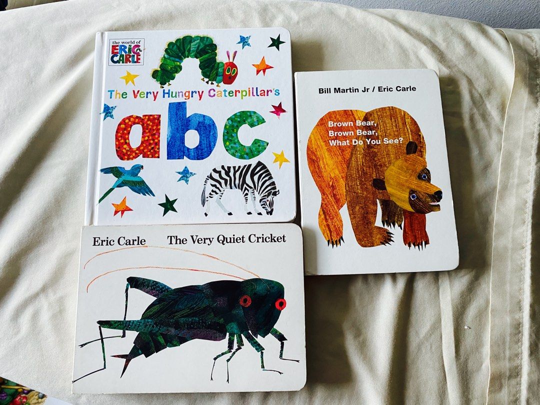 Eric Carle Board Books set of 3 + shipping, Hobbies & Toys, Books ...