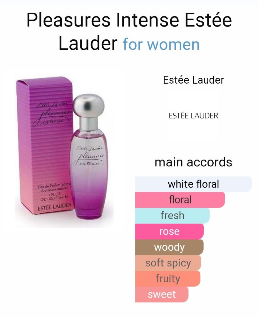 Estee Lauder Pleasure Intense perfume decant sample, Beauty & Personal ...