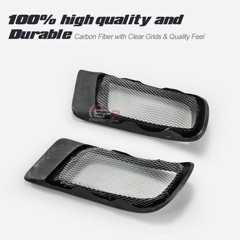 EVO 10 R-Style carbon fiber Vent intake Front Bumper Air Vent Duct 2pcs ...