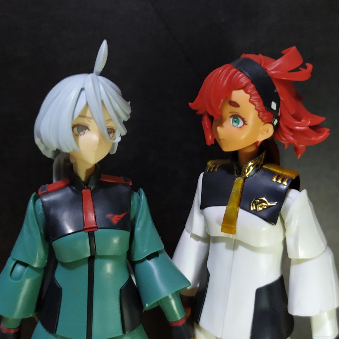 Figurise Miorine Rembran and Suletta Mercury set by Bandai, Hobbies ...