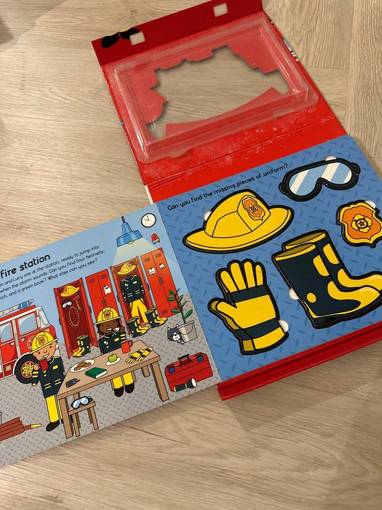 Firefighter Busy Book, Hobbies & Toys, Books & Magazines, Children's ...