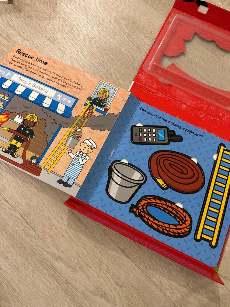 Firefighter Busy Book, Hobbies & Toys, Books & Magazines, Children's ...