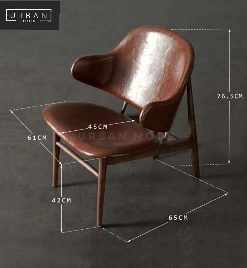 GALLEY Industrial Faux Leather Armchair, Furniture & Home Living ...
