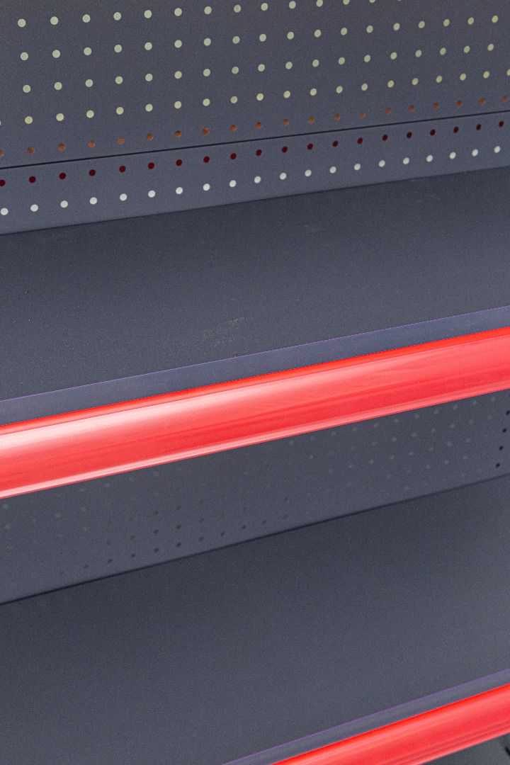 Gondola grocery perforated backing shelves boltless type made in china ...