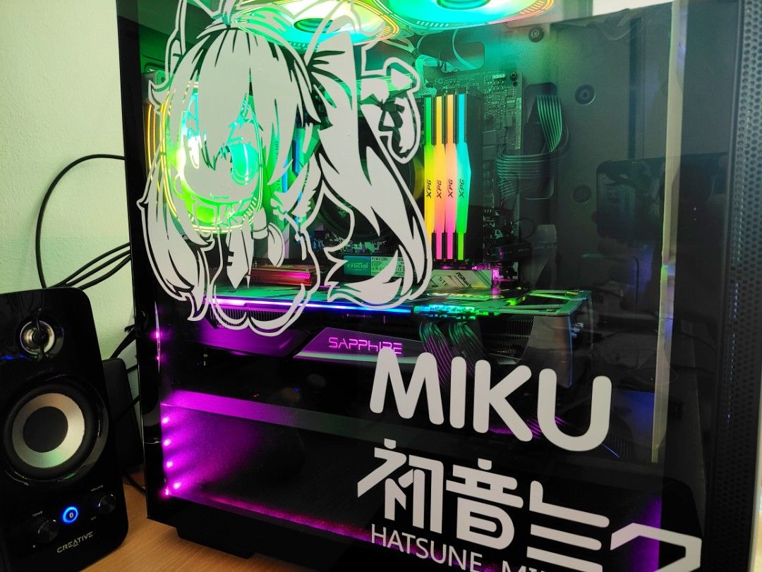 Miku Custom Gaming Desktop PC, Computers & Tech, Desktops on Carousell