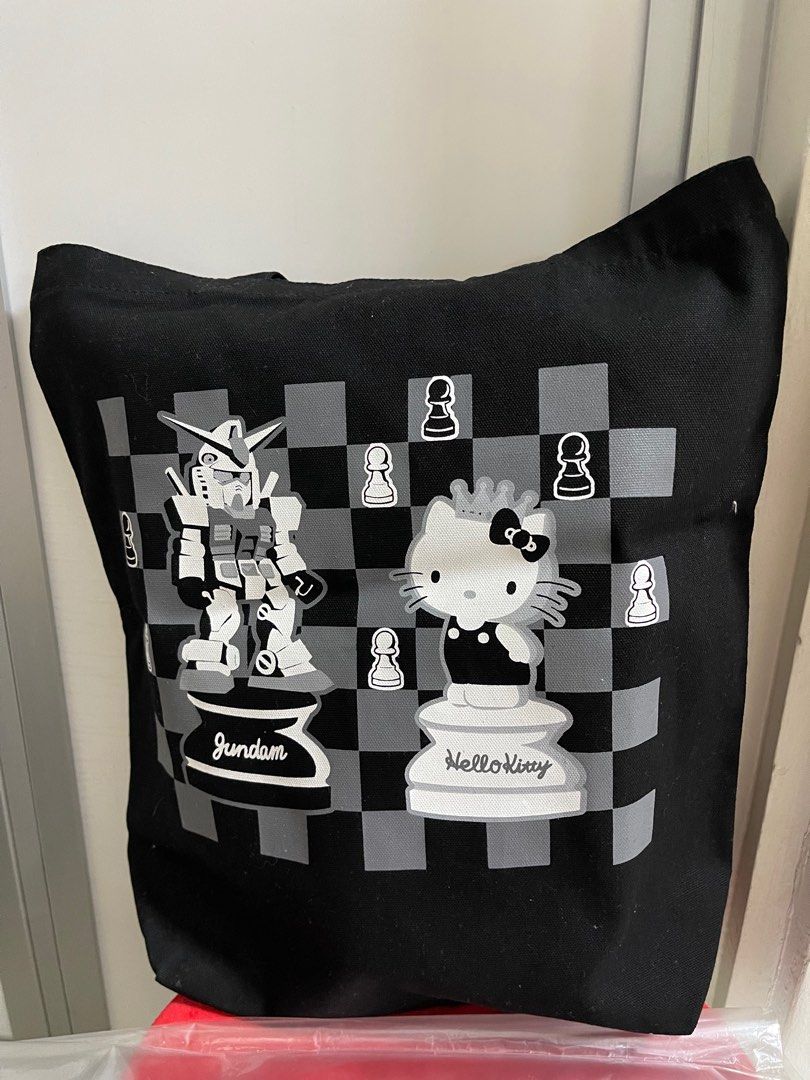 Hello Kitty Gundam Tote Bag Japan, Women's Fashion, Bags & Wallets ...