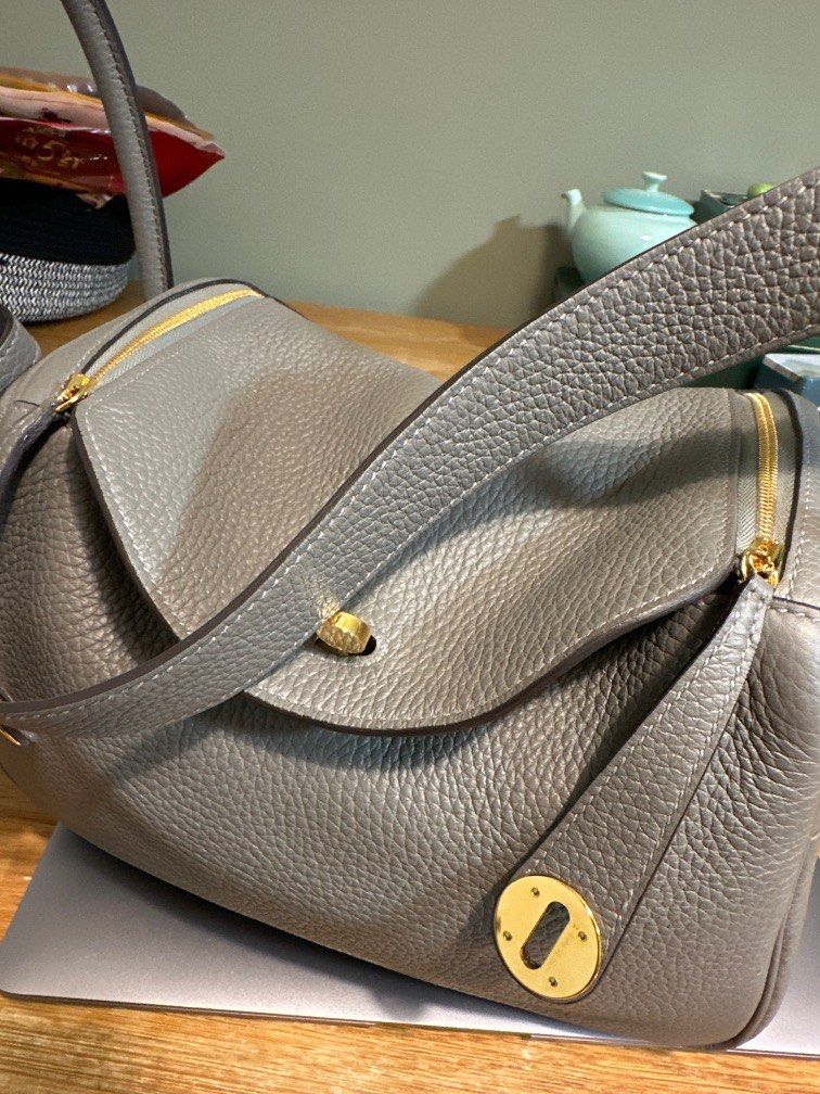 Hermes Lindy 26 Gris Meyer, Luxury, Bags & Wallets on Carousell