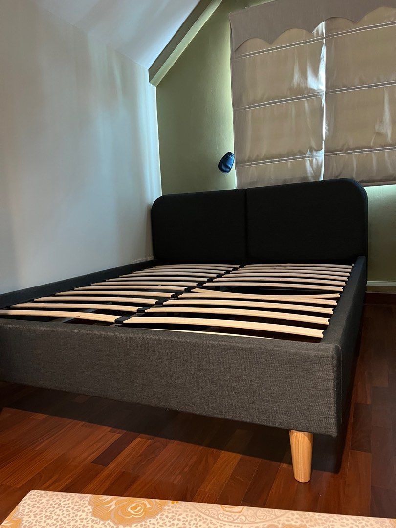Hipvan Queen Bedframe, Furniture & Home Living, Furniture, Bed Frames ...