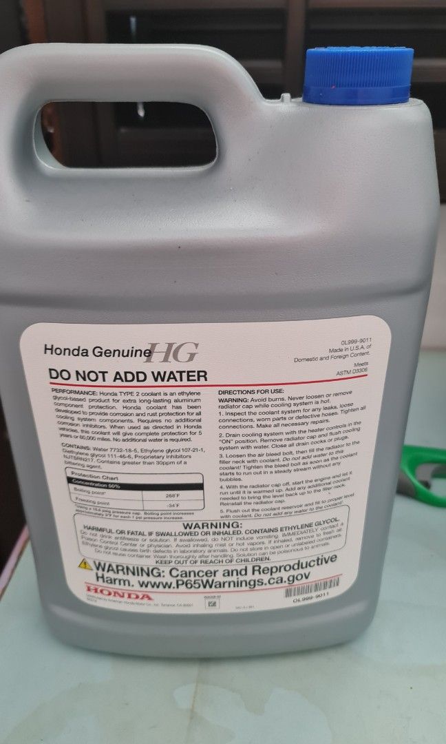 Honda Coolant, Car Accessories, Accessories on Carousell