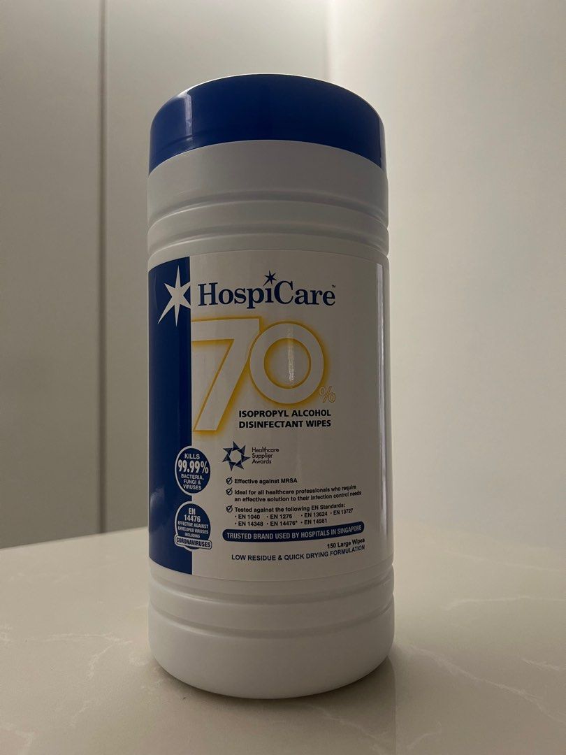 Hospicare disinfectant wipes, Health & Nutrition, Medical Supplies ...