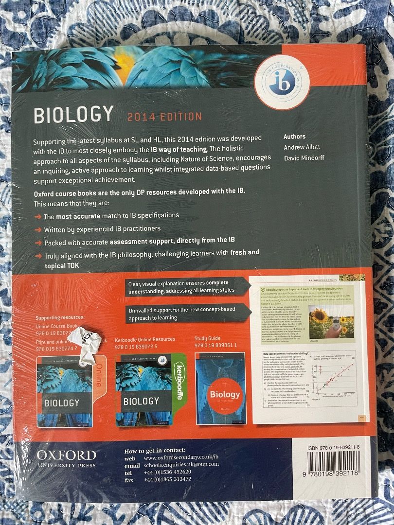 IB Biology Textbook, Hobbies & Toys, Books & Magazines, Textbooks on ...