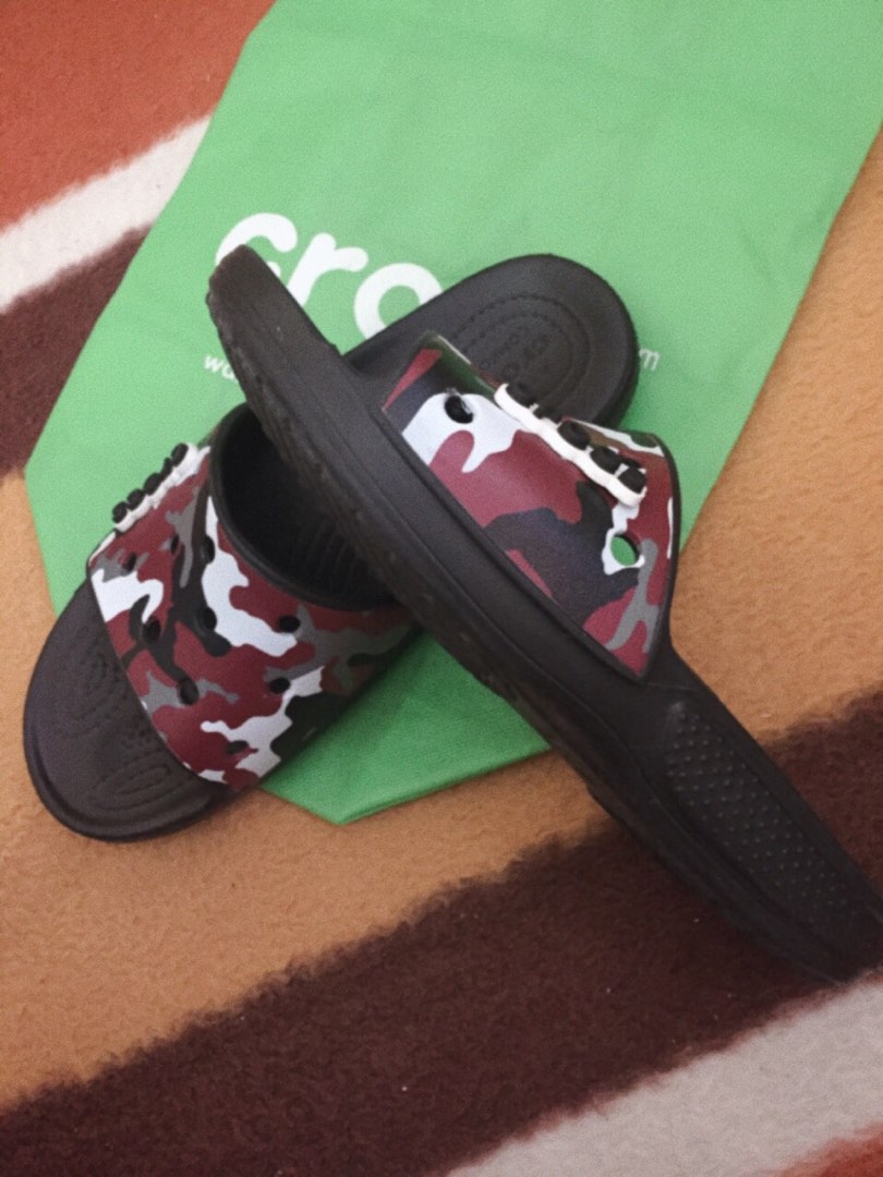 Iconic Crocs Comfort Slides, Women's Fashion, Footwear, Slippers and ...