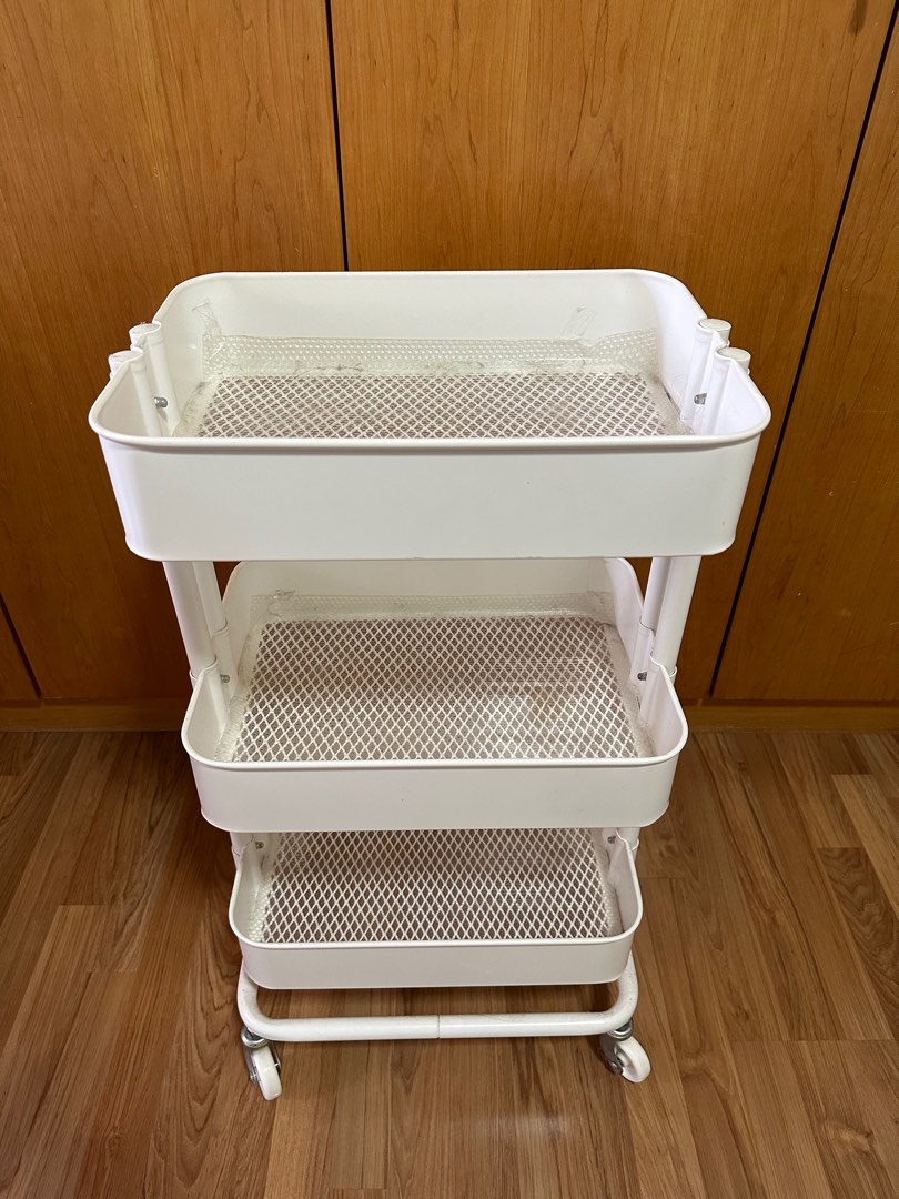 IKEA 3 tier rack, Furniture & Home Living, Furniture, Shelves, Cabinets ...