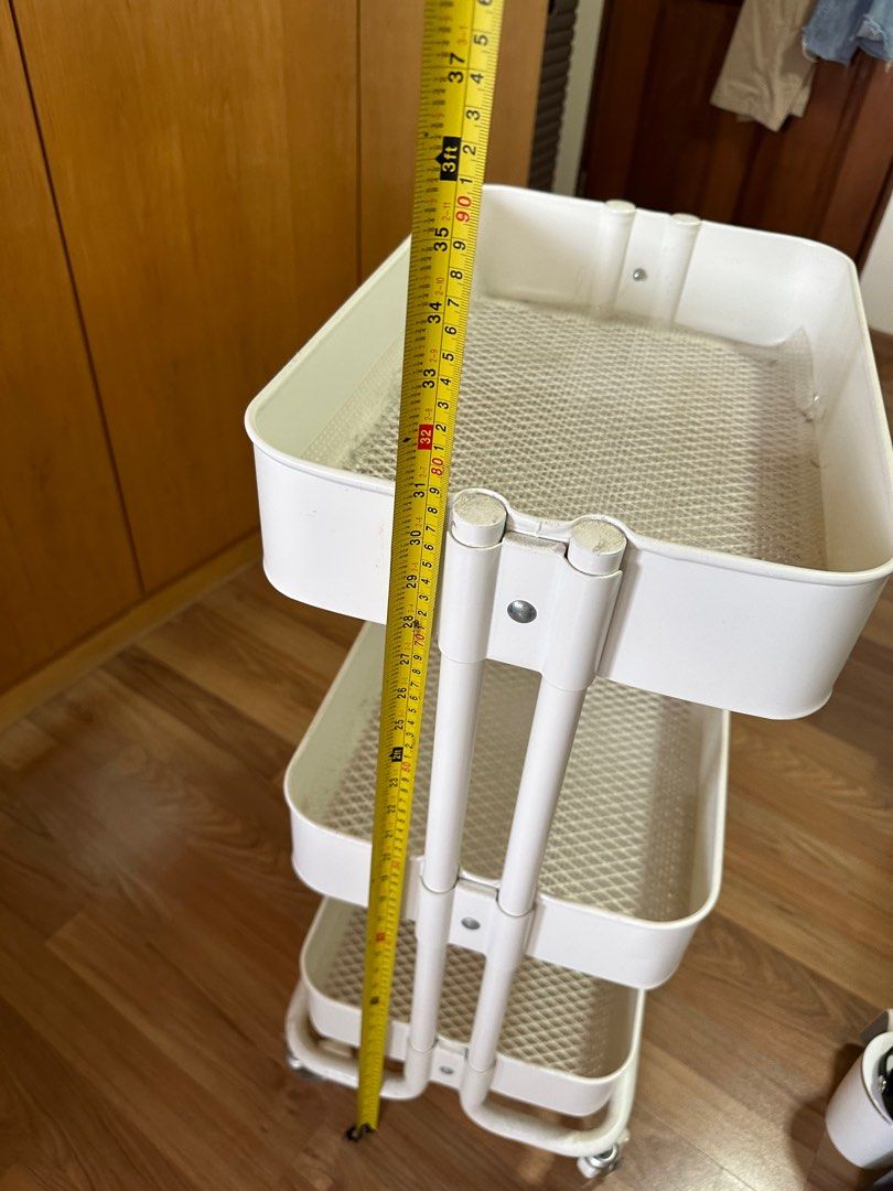 IKEA 3 tier rack, Furniture & Home Living, Furniture, Shelves, Cabinets ...