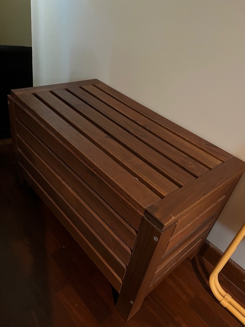 IKEA Wooden Storage Box, Furniture & Home Living, Home Improvement ...